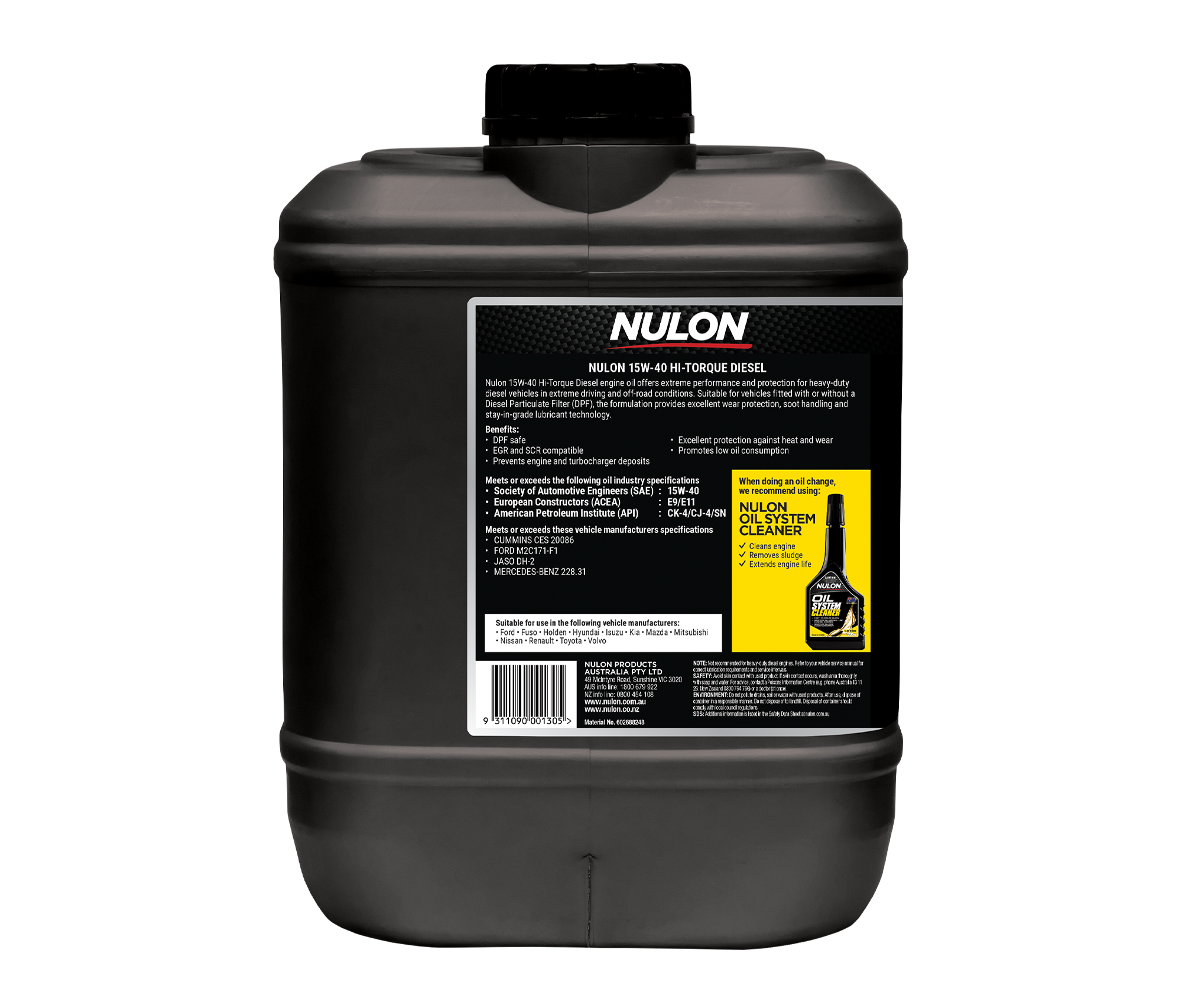 15W-40 Hi-Torque Diesel Engine Oil